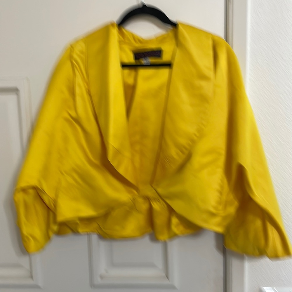 Joanna Mastroianni Satin Evening Wrap Jacket Sz Os - Gem